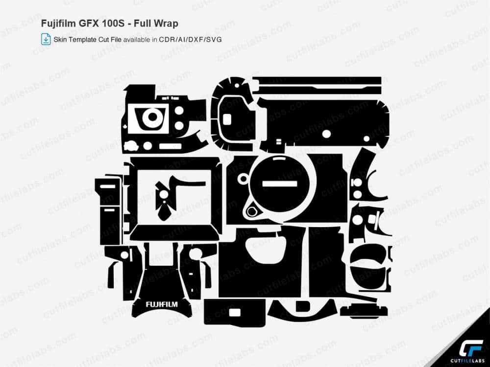 Fujifilm GFX 100S (2021) Cut File Template | CutFileLabs
