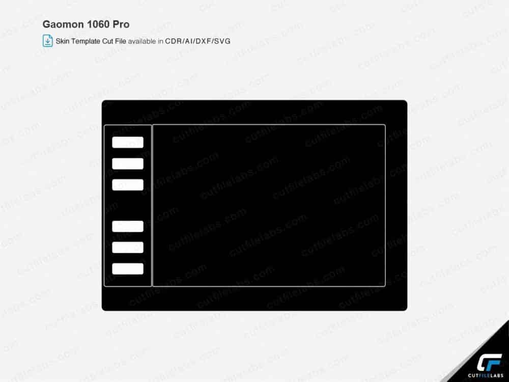 Gaomon 1060 Pro (2019) Cut File Template | CutFileLabs