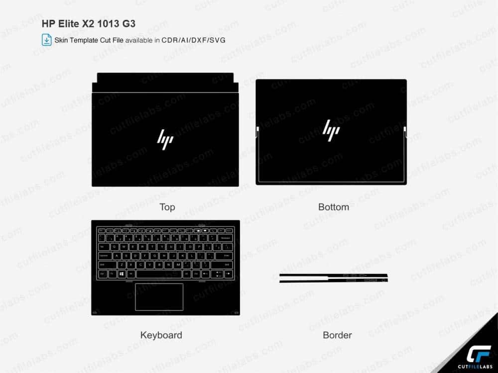 HP Pavilion 15-ab Series Cut File Template | Cut File Labs