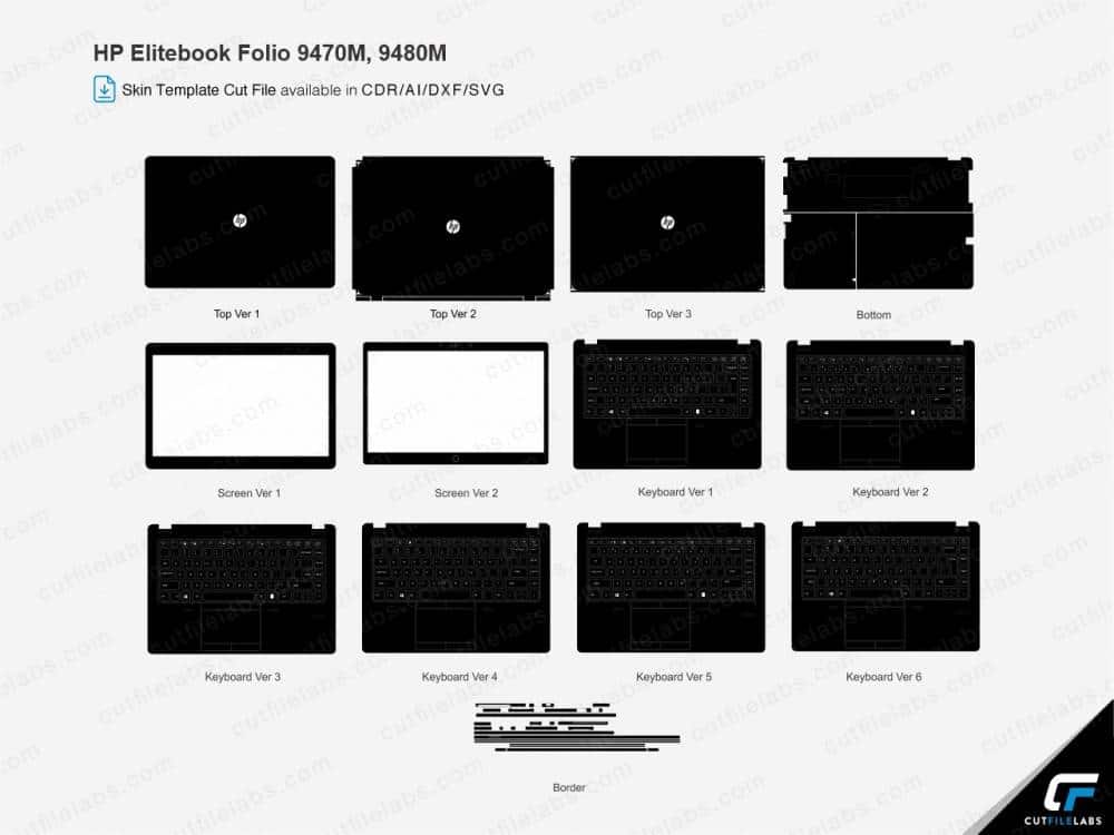 Dell Latitude E6520 (P14F, P15G) Cut File Template | Cut File Labs