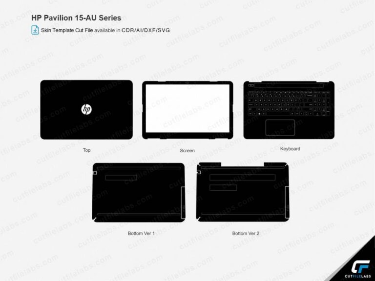 HP Pavilion 15-au Series (2015) Cut File Template | CutFileLabs