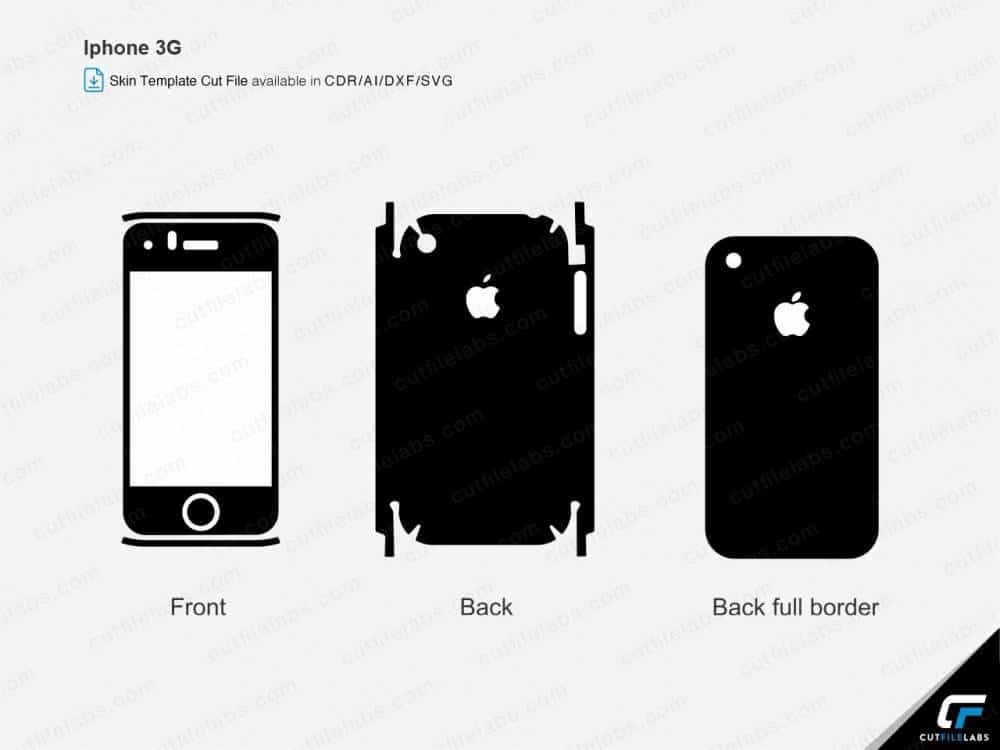 iPhone 3G (2008) Cut File Template | CutFileLabs