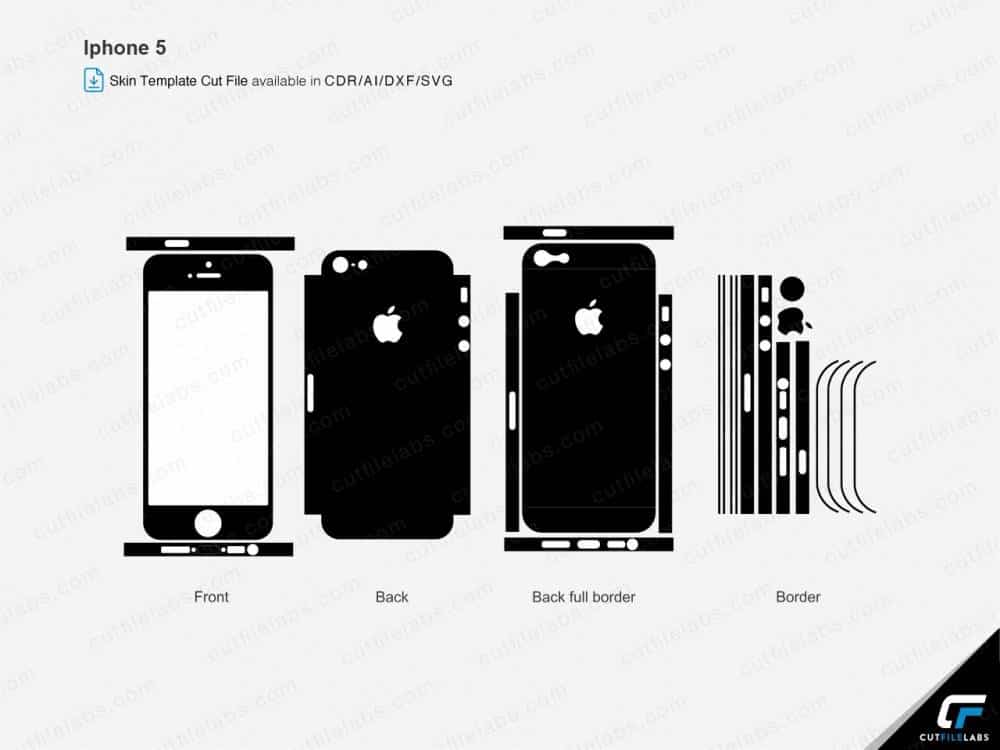 White Iphone 5 Template