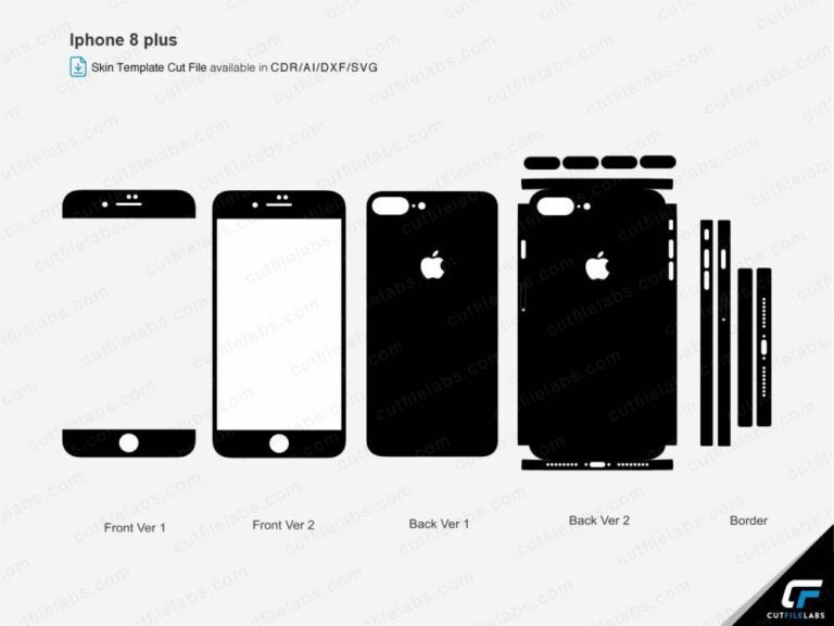 iPhone 8 Plus (2017) Cut File Template | CutFileLabs