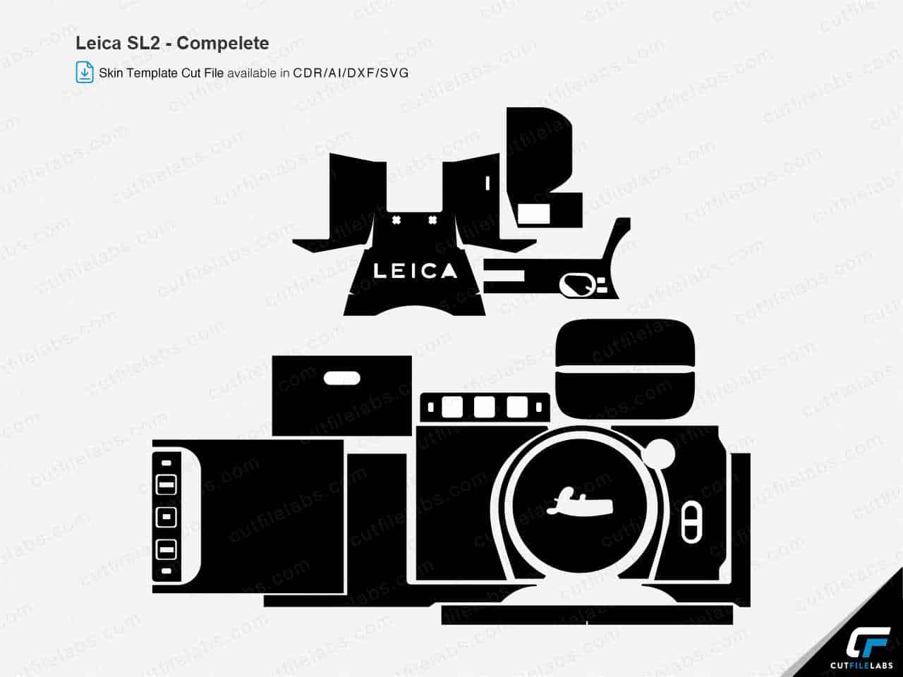Leica SL2 (2019) Cut File Template | CutFileLabs