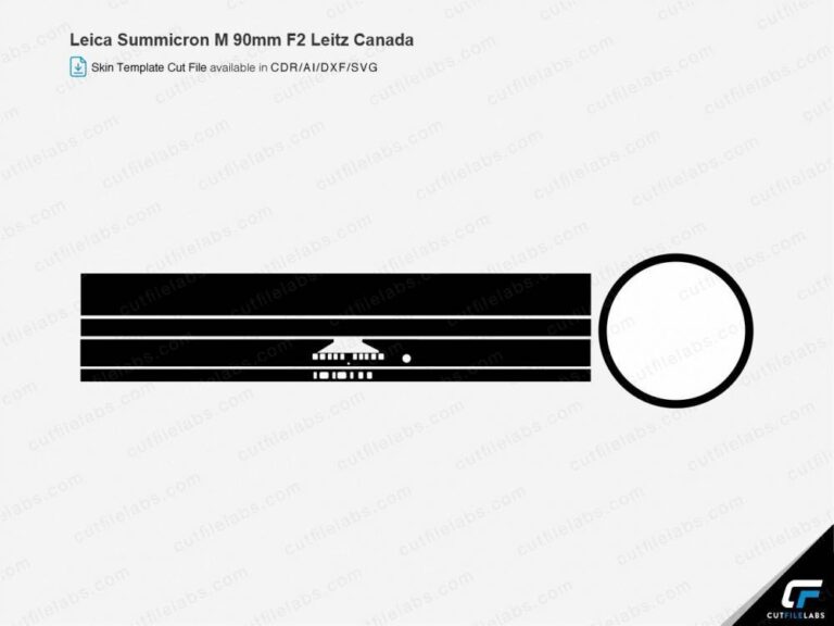 Leica Summicron M 90mm F2 Leitz Canada (2002) Cut File Template ...