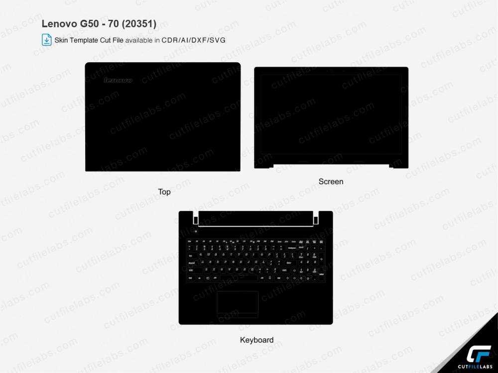 Lenovo ThinkPad P53S (2019) Cut File Template | CutFileLabs