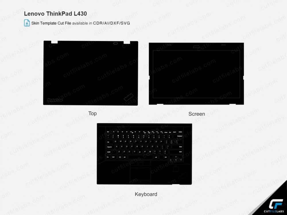 Lenovo ThinkPad L430 (2012) Cut File Template | CutFileLabs