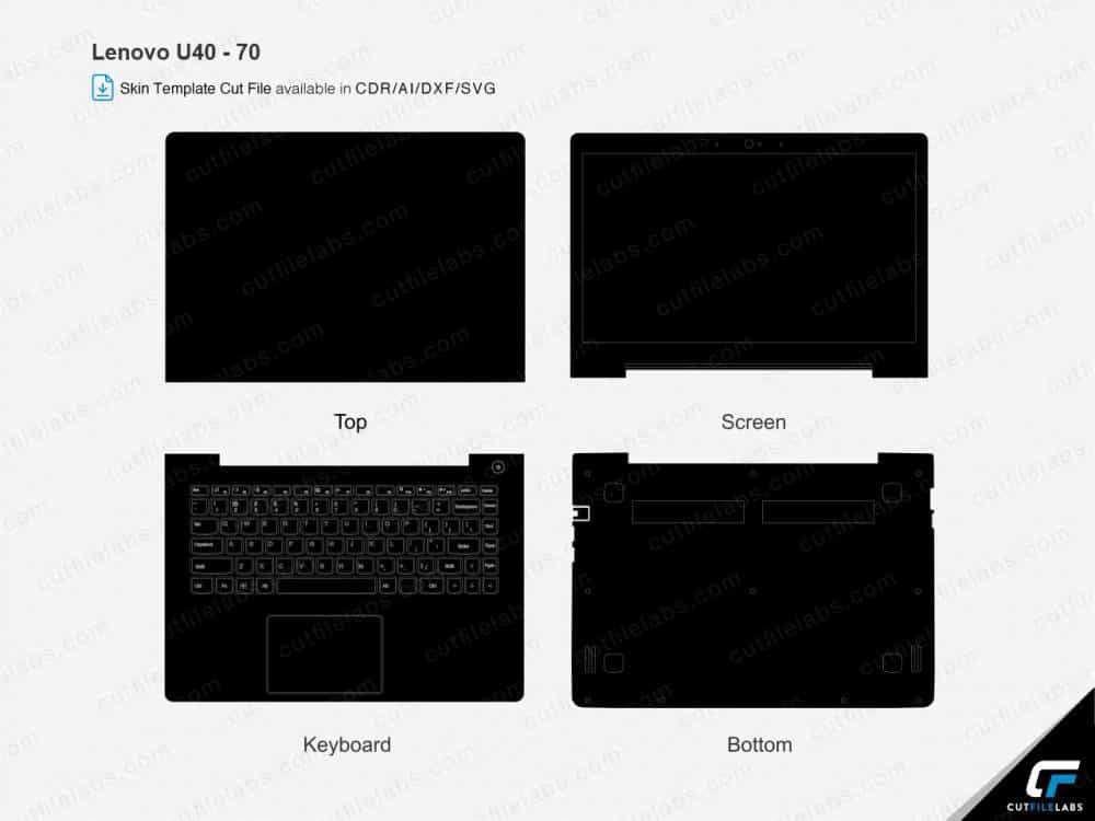 Lenovo U40-70 (2014) Cut File Template | CutFileLabs