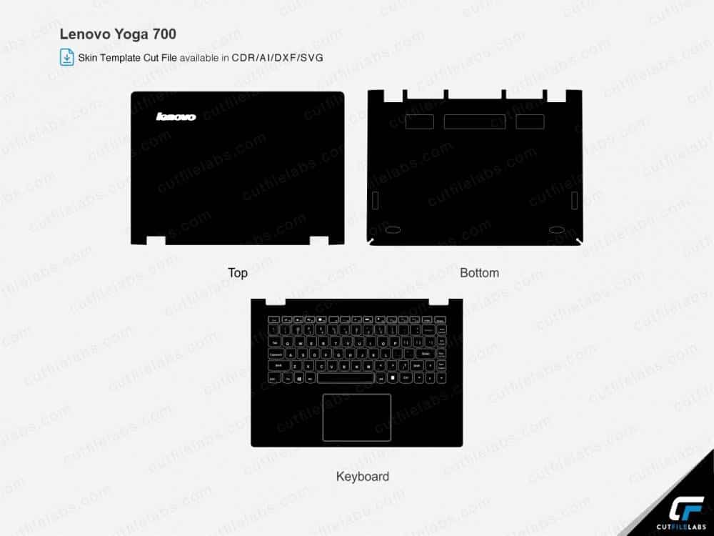 Lenovo Yoga 700 (2015) Cut File Template | CutFileLabs