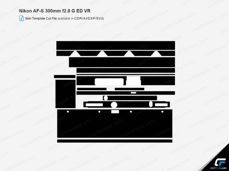Nikon D90 (2008) Cut File Template | CutFileLabs