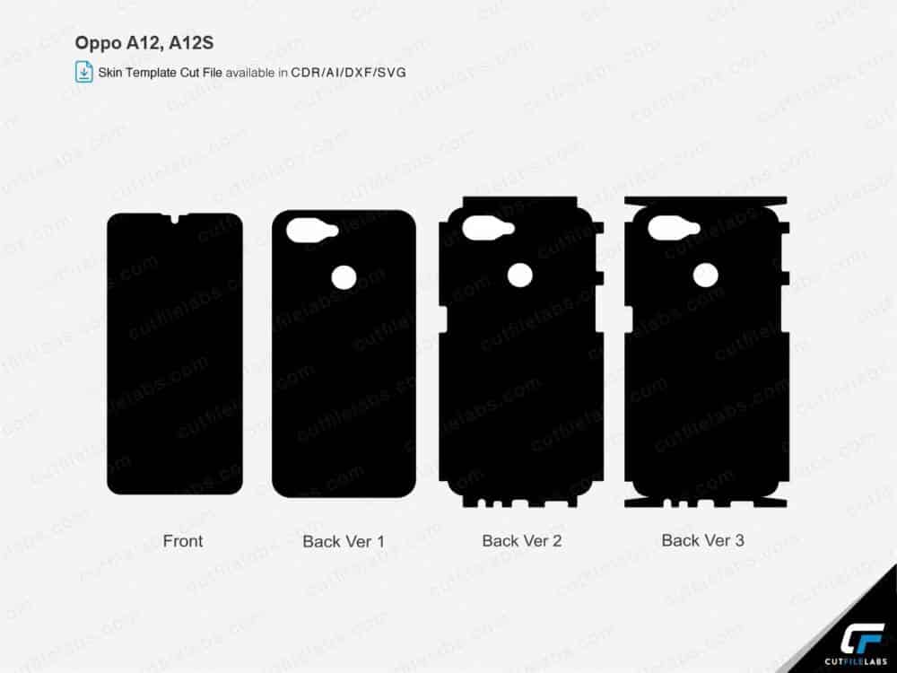 Oppo A12, A12S (2020) Cut File Template | CutFileLabs