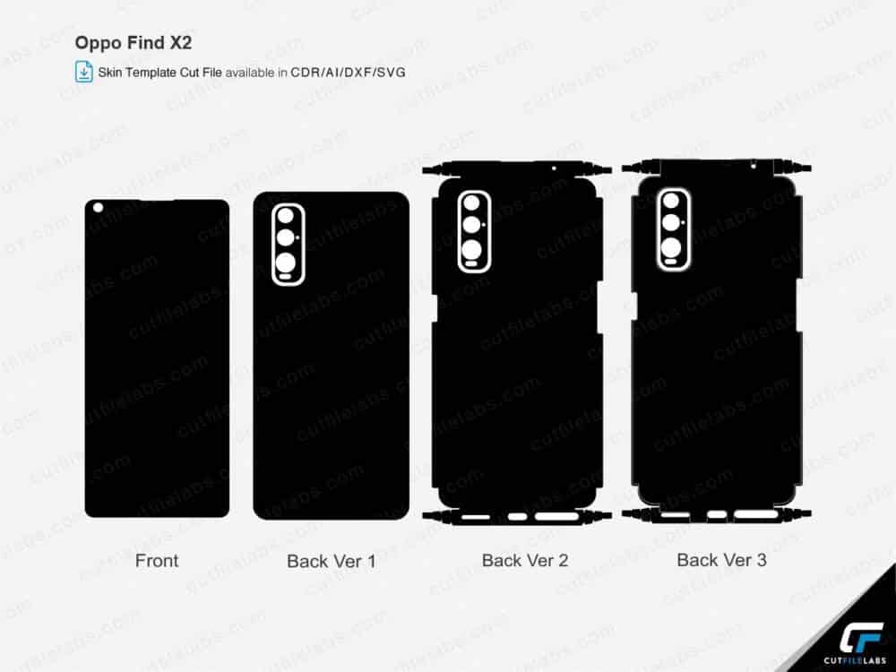 Oppo Find X2 (2020) Cut File Template | CutFileLabs