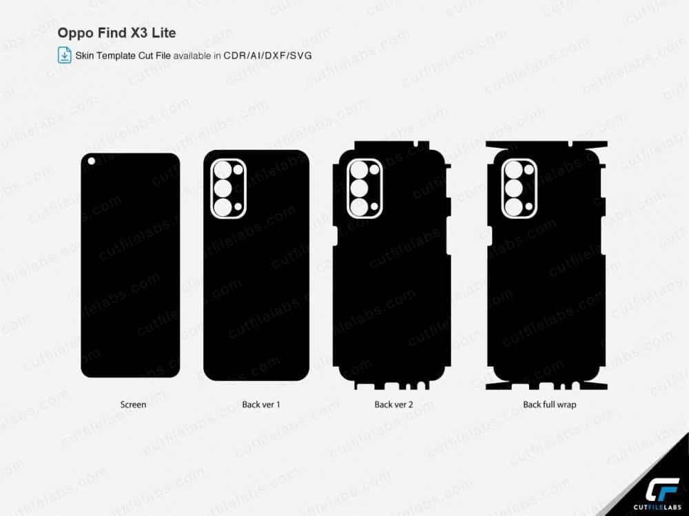 Oppo Find X3 Lite (2021) Cut File Template | CutFileLabs
