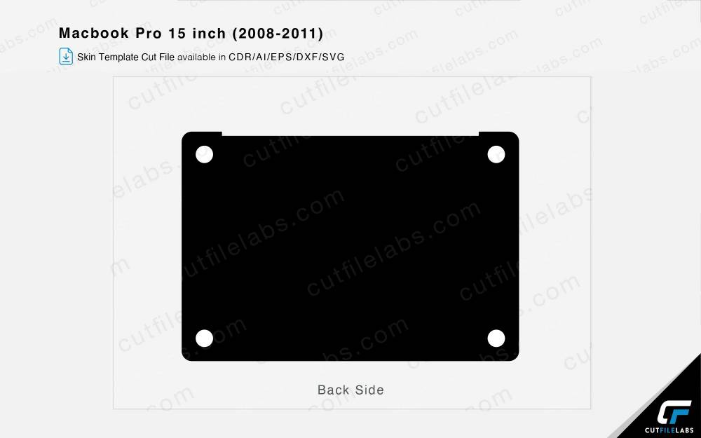 MacBook Pro 15 inch (A1286) (2008-2011) Cut FileTemplate | CutFileLabs