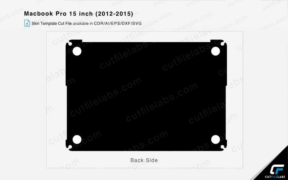 Macbook Pro 15 inch (2012-2015) Skin Template Cut File Vector | Cut ...