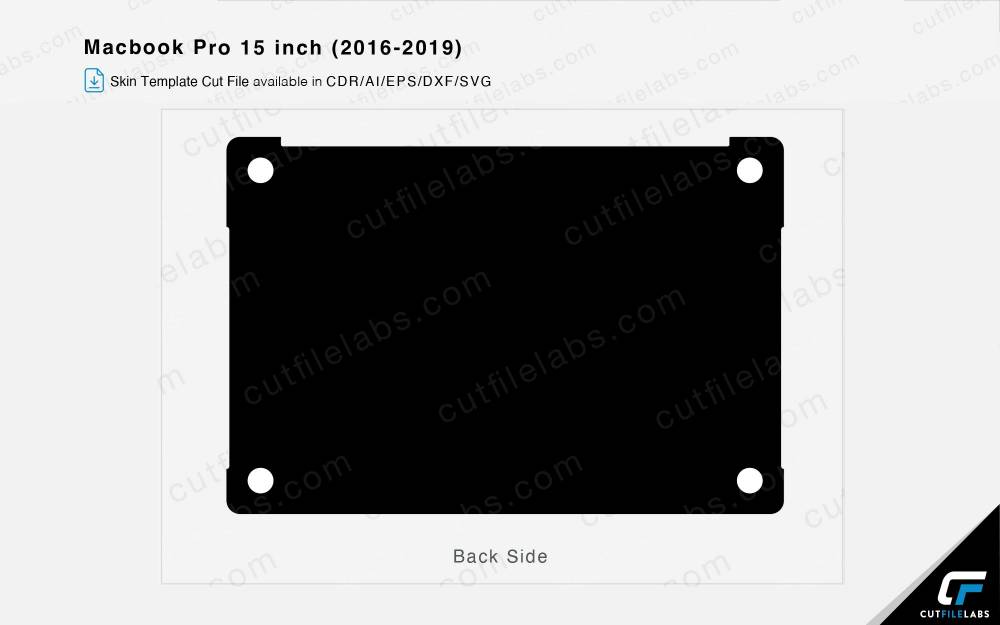 MacBook Pro 15 inch (A1707) (2016-2019) Cut File Template | CutFileLabs