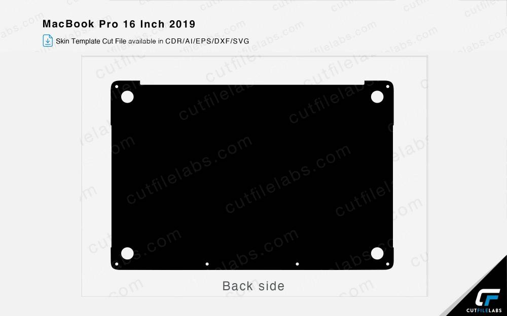 Macbook Pro 16 inch (A2141) (2019) Cut File Template | CutFileLabs
