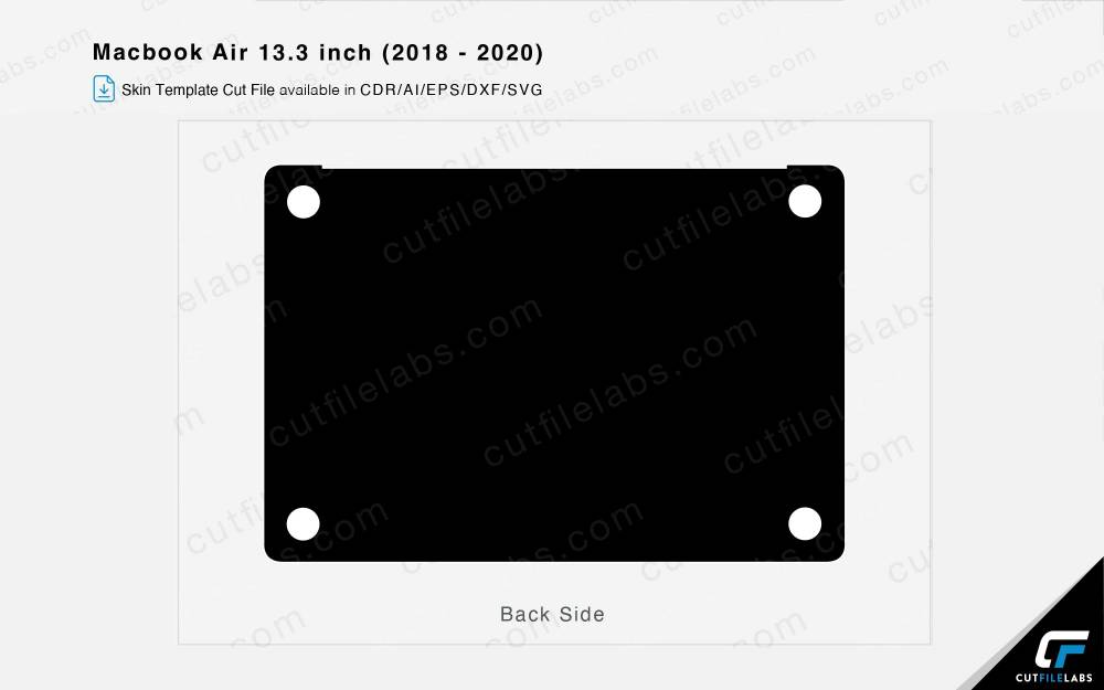Macbook Air 13.3 inch (2018 -2020) Skin Template Cut File Vector | Cut ...