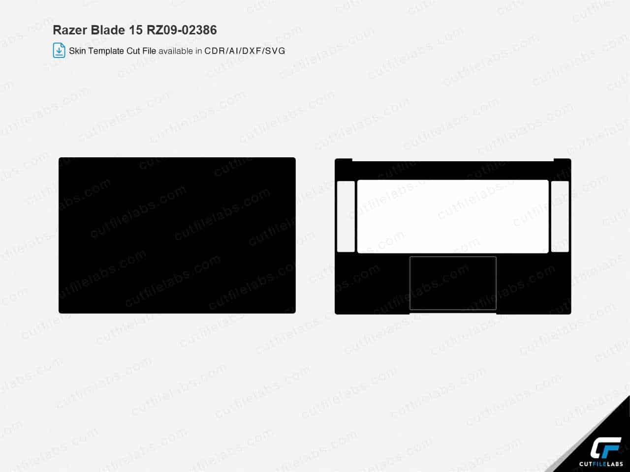 Razer Blade 15 RZ09-02386 (2019) Cut File Template | CutFileLabs