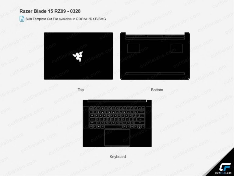 Razer Blade 15 RZ09-0328 (2020) Cut File Template | CutFileLabs