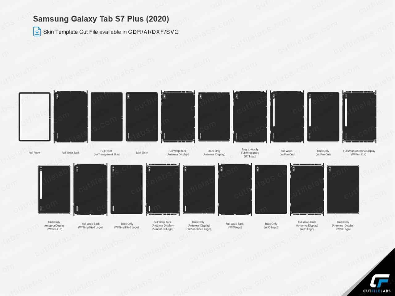 Samsung Galaxy Tab S2 (8 inch) (2015) Cut File Template | CutFileLabs