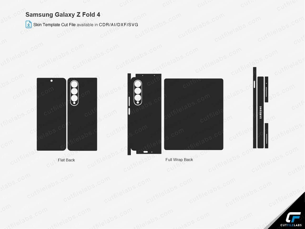 Samsung Galaxy Z Fold 4 (2022) Cut File Template | CutFileLabs