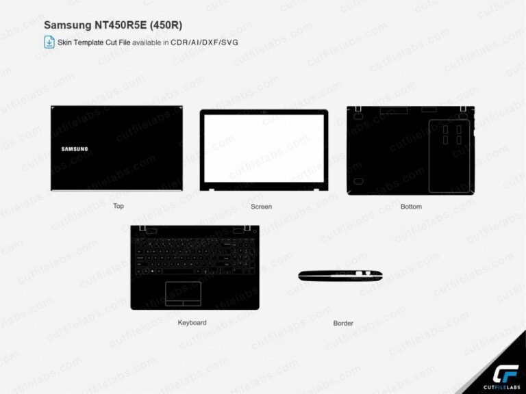 Samsung NT450R5E (450r) Cut File Template | CutFileLabs