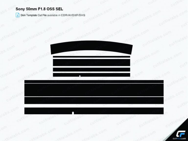 Sony 50mm F1.8 OSS SEL (2011) Cut File Template | CutFileLabs