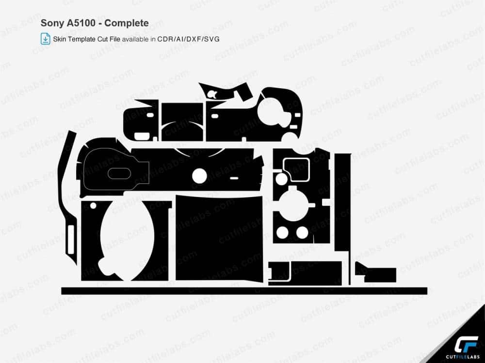Sony Alpha A5100 (2014) Cut File Template | CutFileLabs