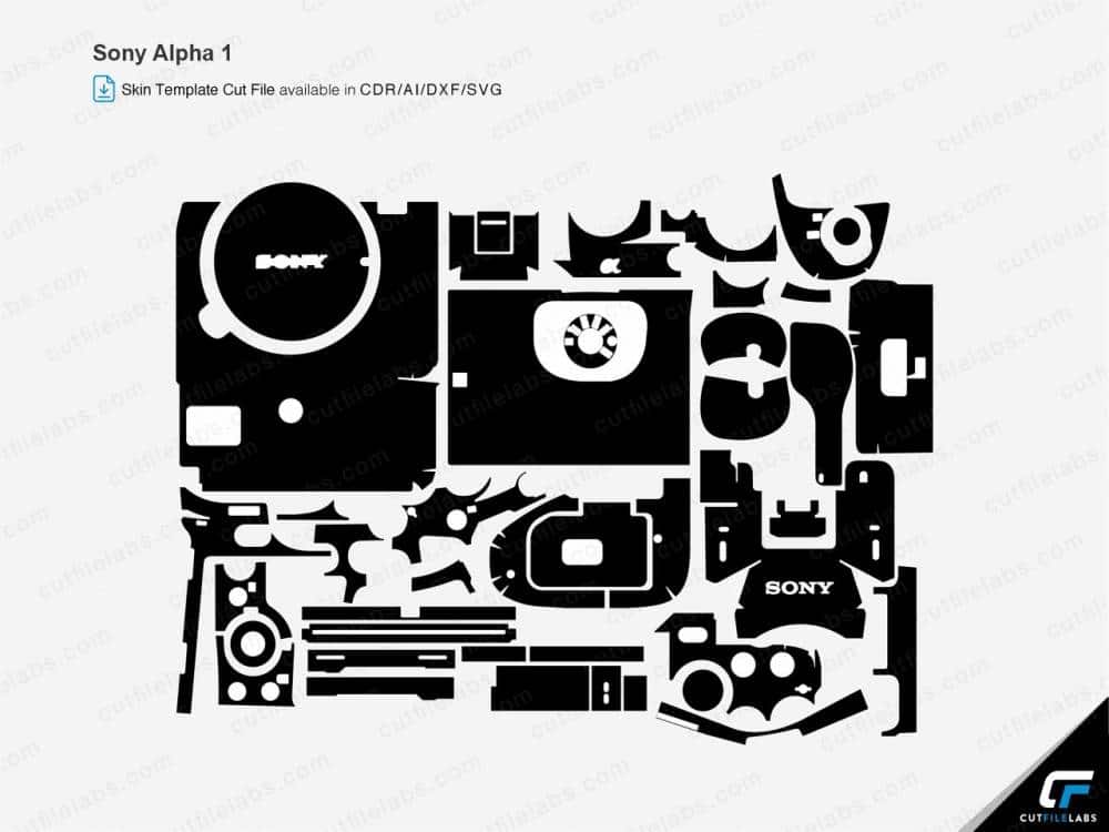 Sony Alpha 1 (A1) (2021) Cut File Template | CutFileLabs