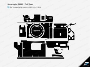 Sony Alpha A6600 (2019) Cut File Template | CutFileLabs