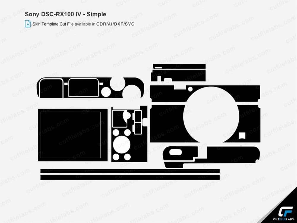 Sony DSC-RX100 IV (2015) Cut File Template | CutFileLabs