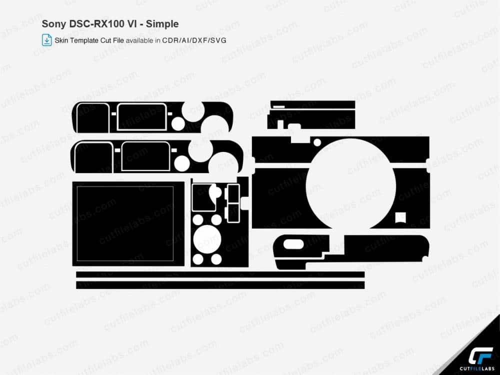 Sony DSC-RX100 VI Cut File Template | Cut File Labs