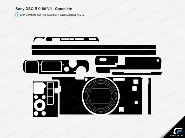 Sony DSC-RX100 VII (2019) Cut File Template | CutFileLabs