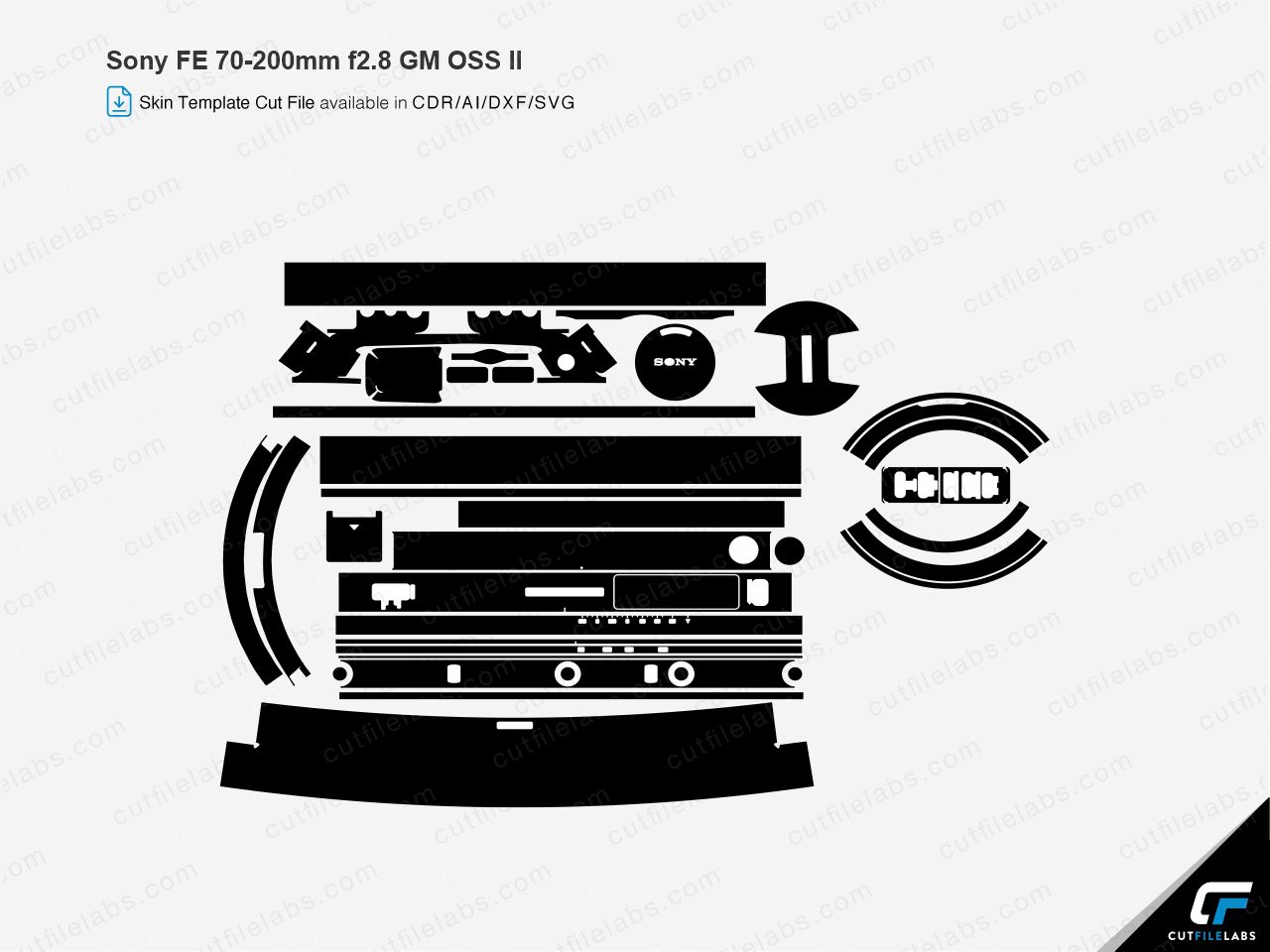 Sony Alpha NEX-C3 (2011) Cut File Template | CutFileLabs