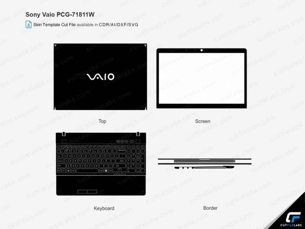 Sony Vaio PCG-71811W (2020) Cut File Template | CutFileLabs