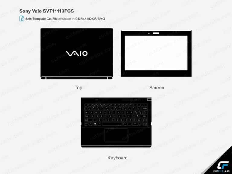 Sony Vaio SVT11113FGS (2013) Cut File Template | CutFileLabs