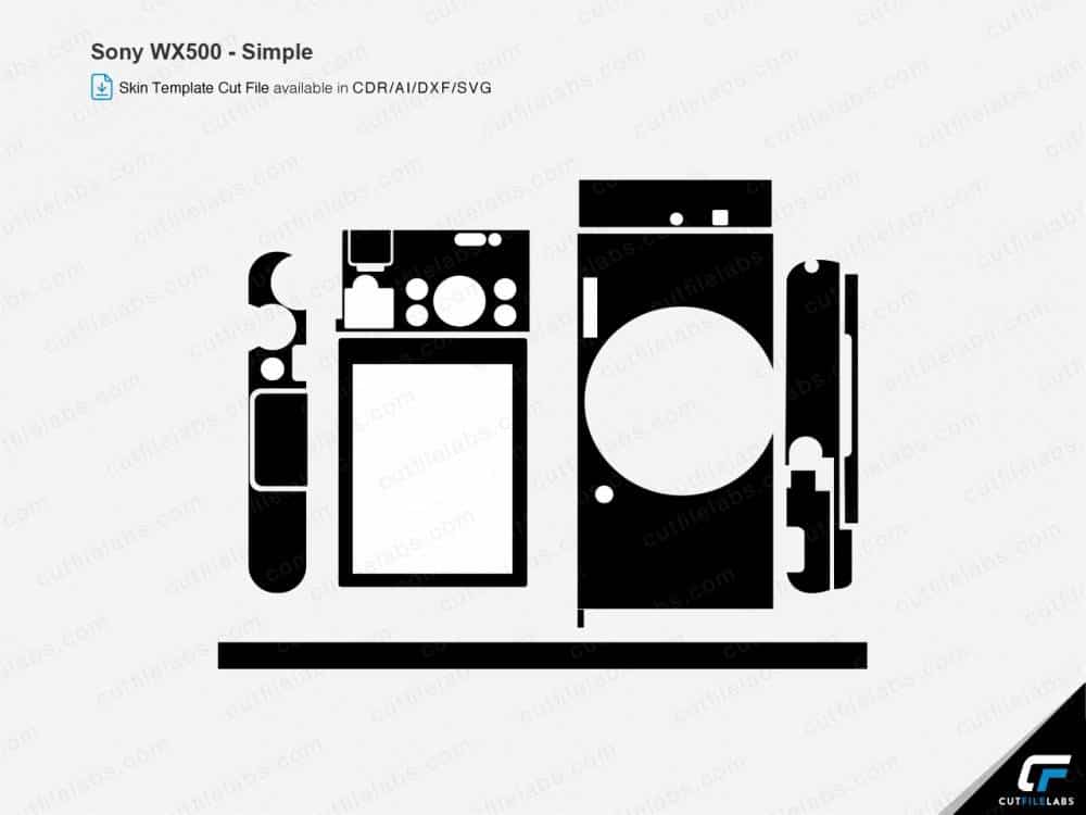 Sony WX500 (2015) Cut File Template | CutFileLabs