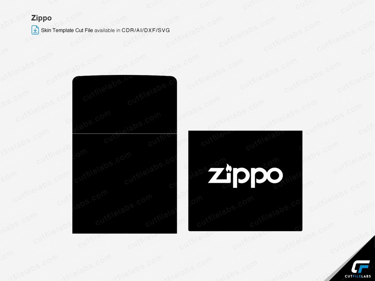 Zippo Cut File Template | CutFileLabs