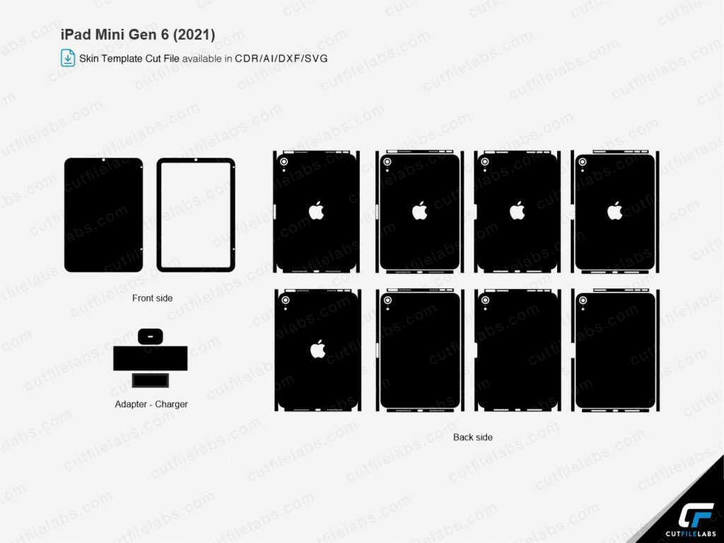 iPad Mini 6 (2021) Cut File Template | CutFileLabs
