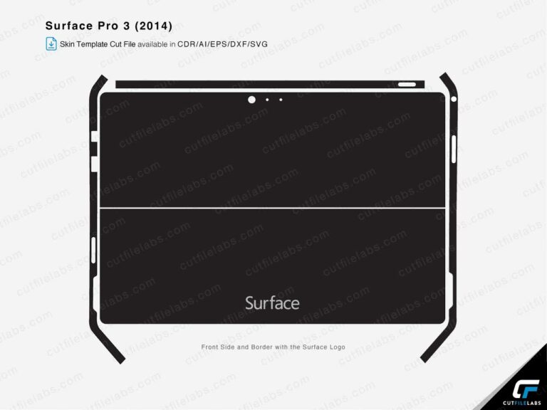 Surface Pro 3 (2014) Cut File Template | CutFileLabs