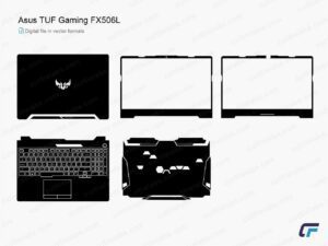 Asus TUF Gaming FX506 Series (2021) Cut File Template | CutFileLabs