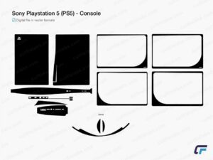 Sony Playstation 5 (PS5) (2020) Cut File Template | CutFileLabs