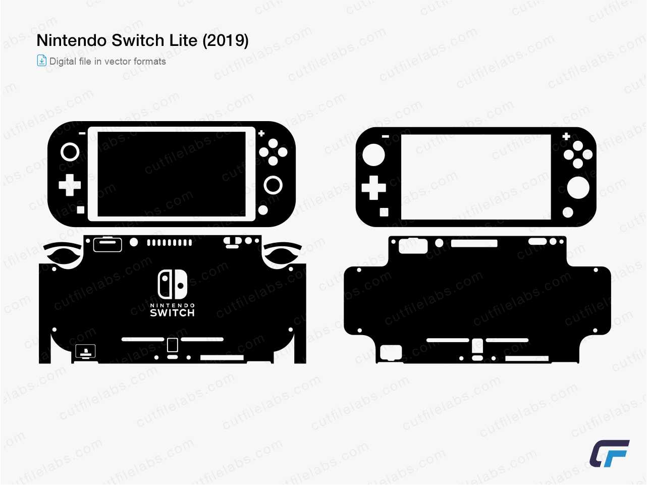 Nintendo Switch Lite (2019) Cut File Template | Cut File Labs