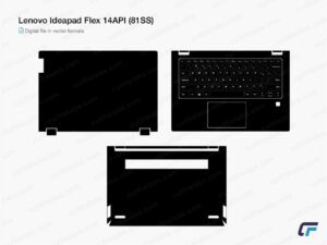 Lenovo IdeaPad Flex 14API (81SS) (2020) Cut File Template | CutFileLabs