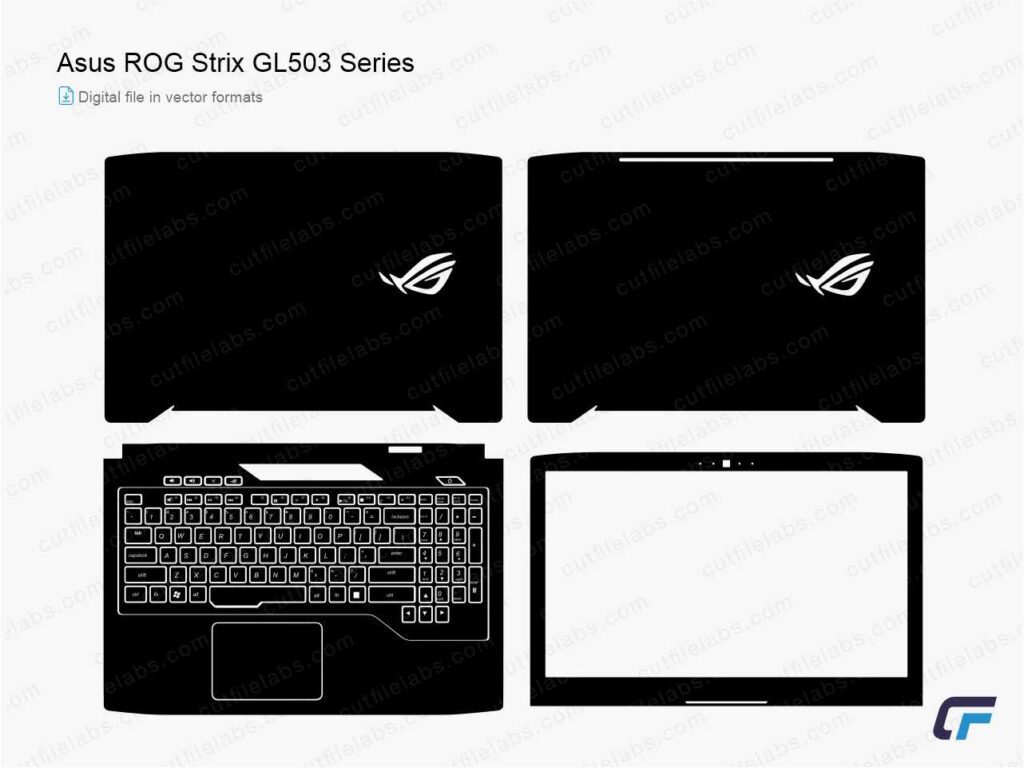 Asus X550, P550, A550, F550 Series (2014) Cut File Template | CutFileLabs
