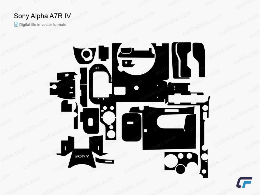 Sony Alpha A7R IV (2019) Cut File Template | CutFileLabs