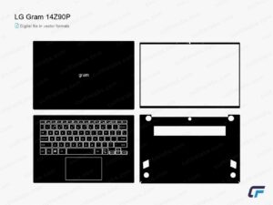 LG Gram 14Z90P (2021) Cut File Template | CutFileLabs